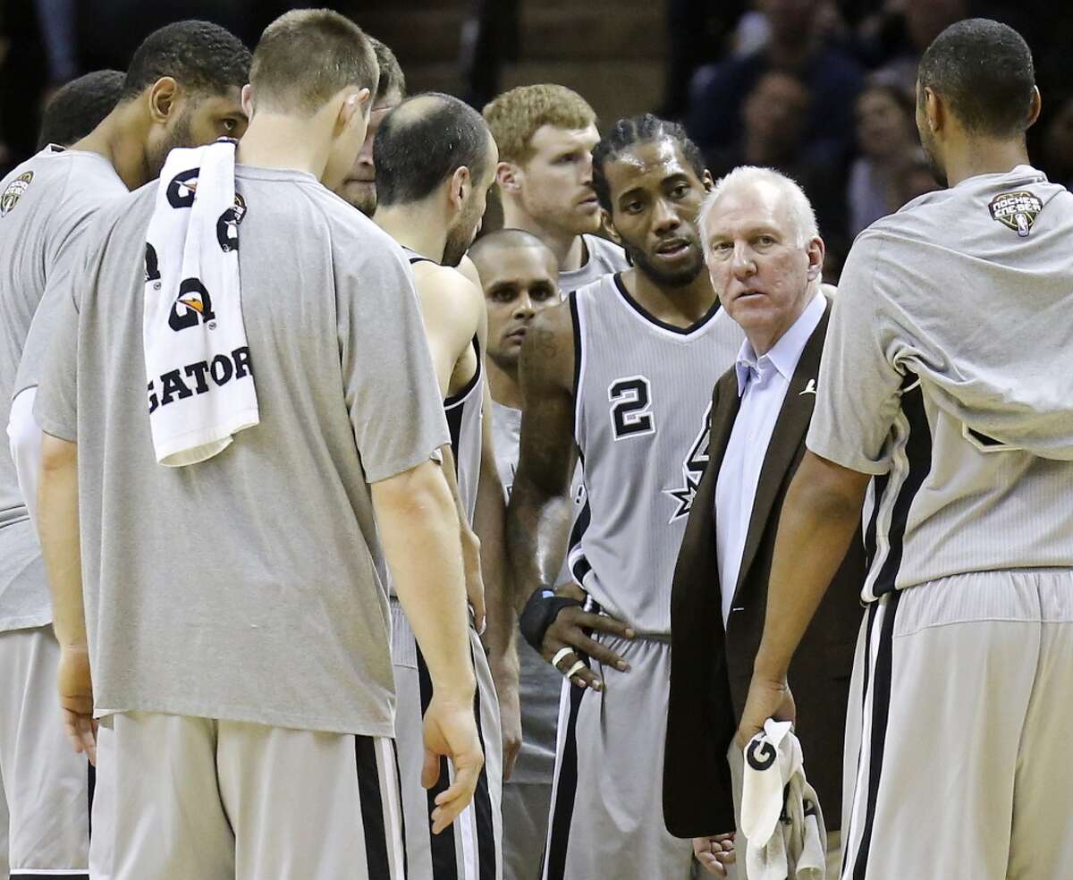 Spurs coach Gregg Popovich over the years