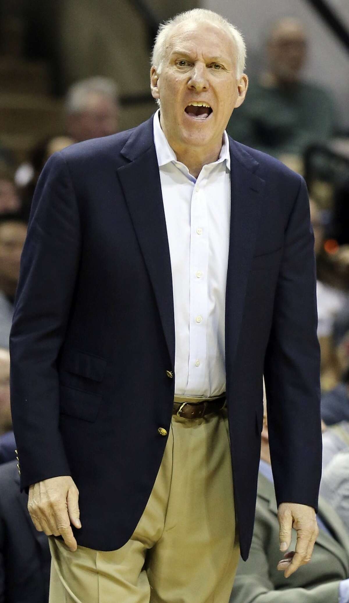 Spurs coach Gregg Popovich over the years