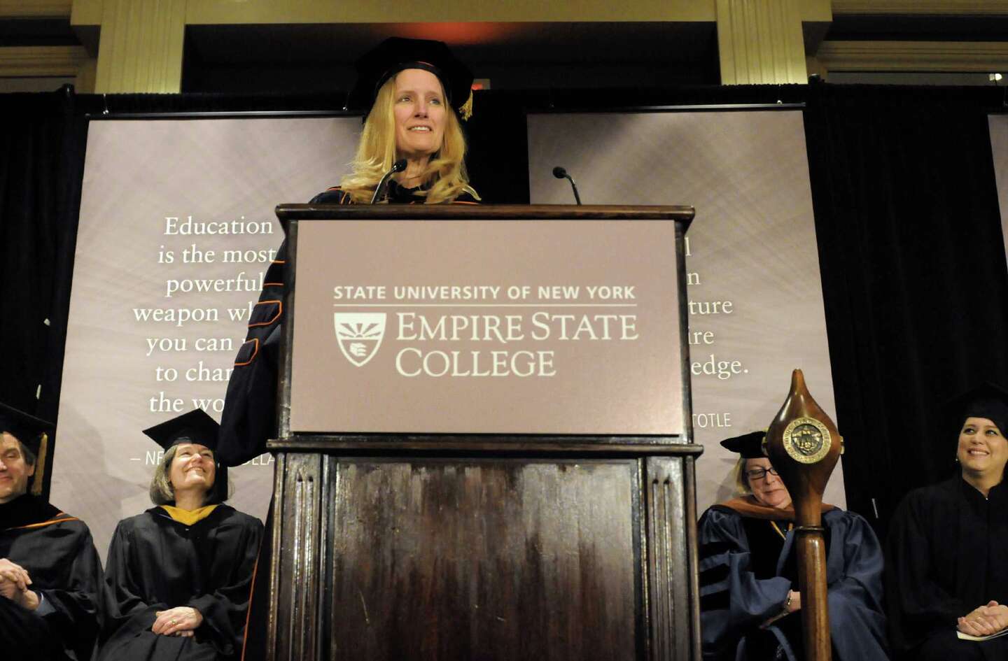 Pomp, pride for a new leader