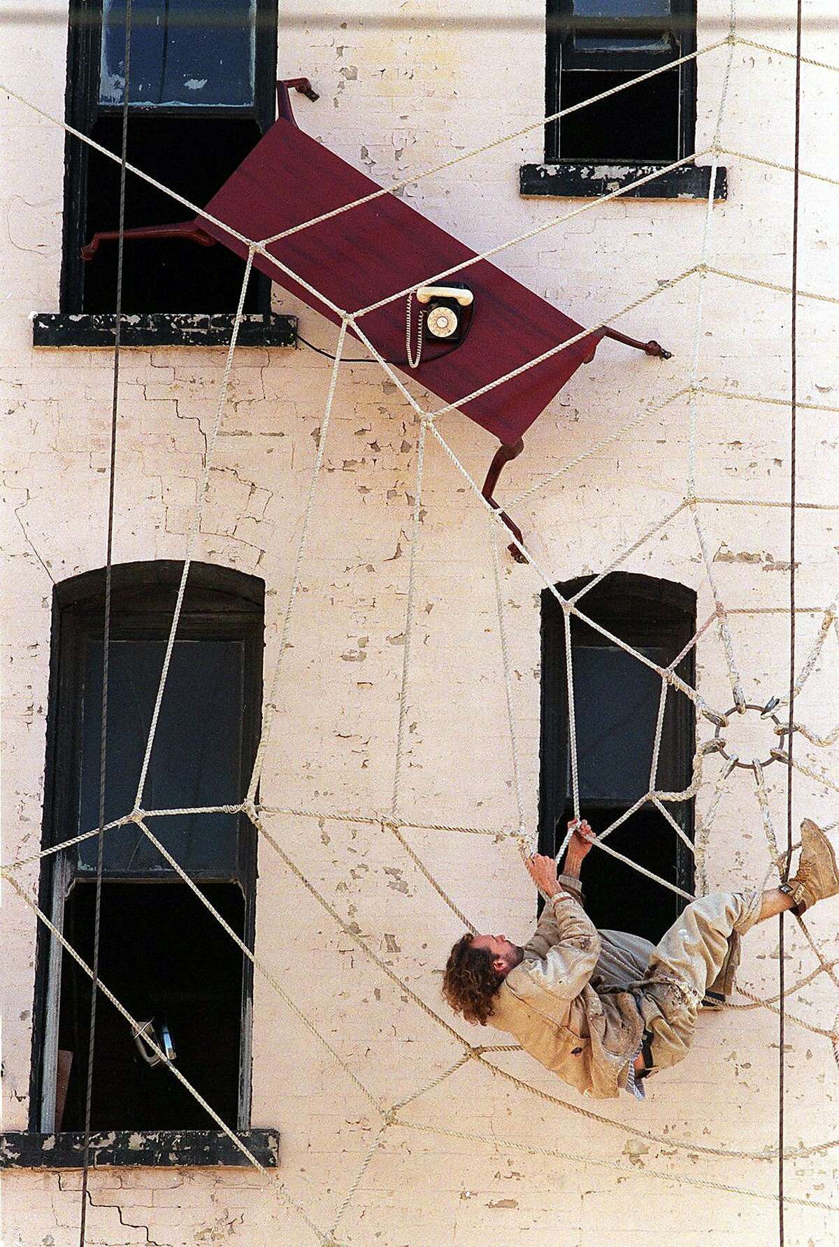 'Defenestration' artwork on S.F. building may be out in cold