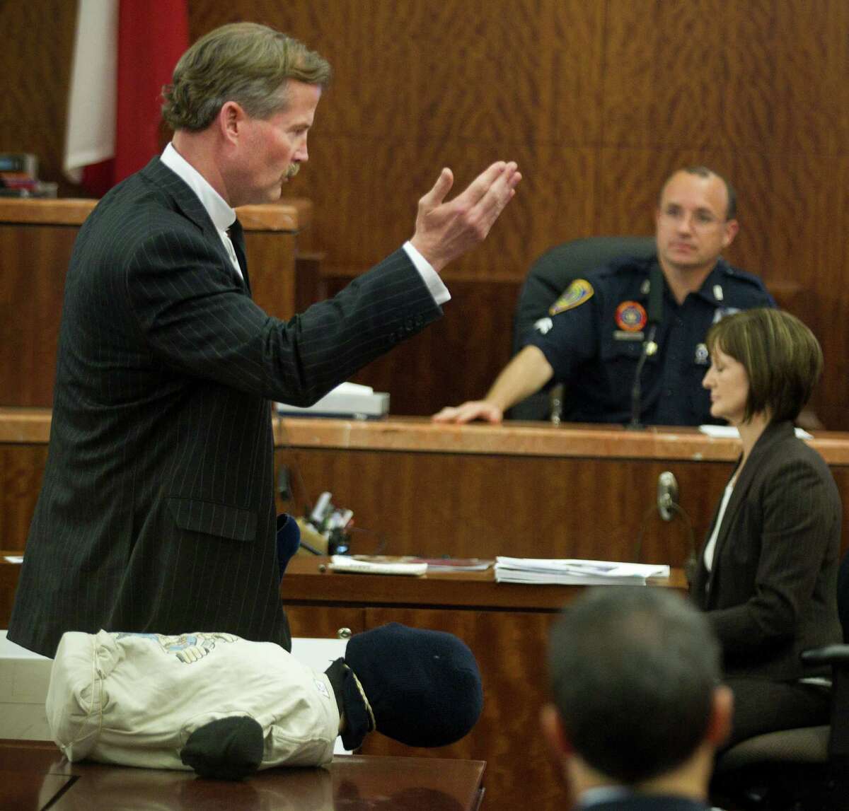 Jurors see bloody shoe in alleged stiletto slaying