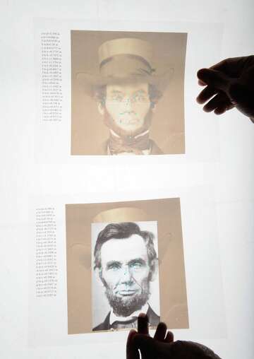 Image of young man tests conventional wisdom about Abraham Lincoln's beard