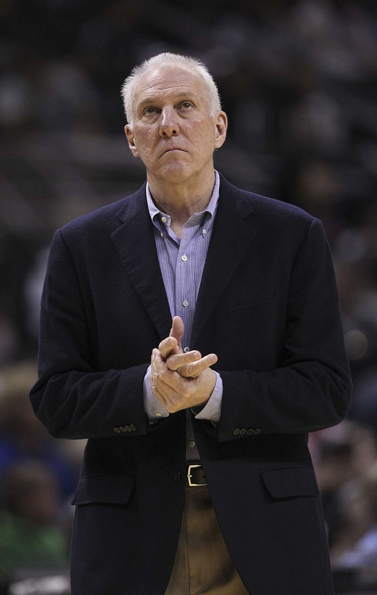 Spurs coach Gregg Popovich over the years