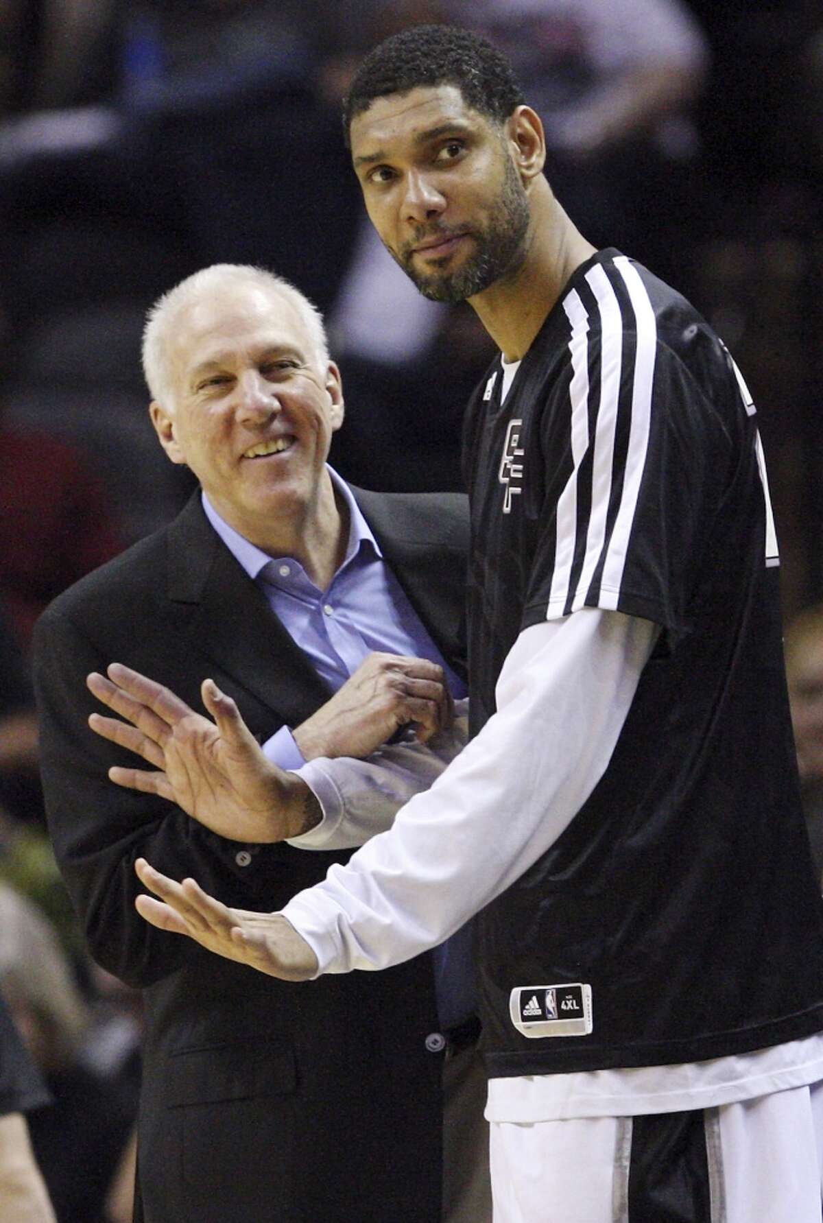 Spurs coach Gregg Popovich over the years