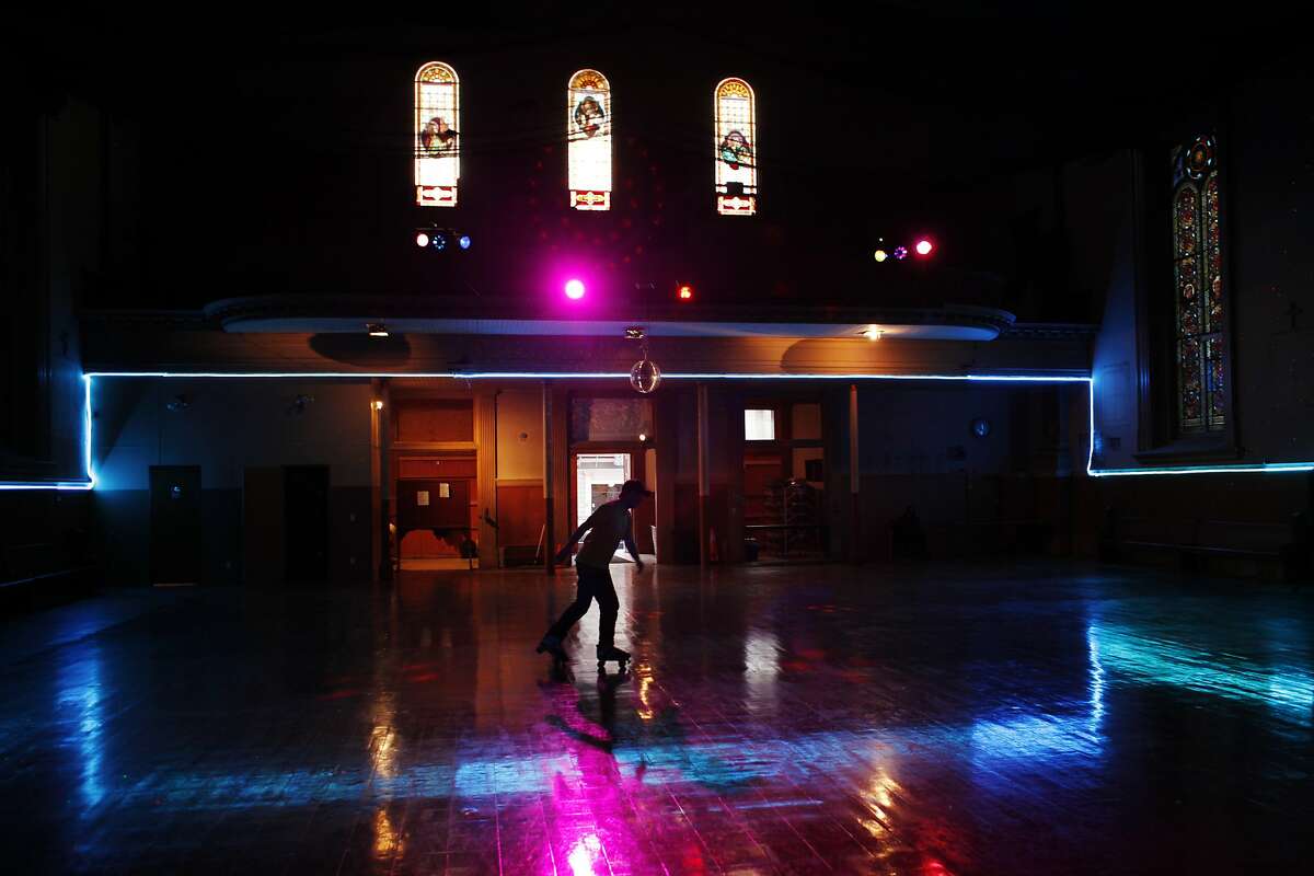 Old Sacred Heart Church site now a roller-skating sanctuary