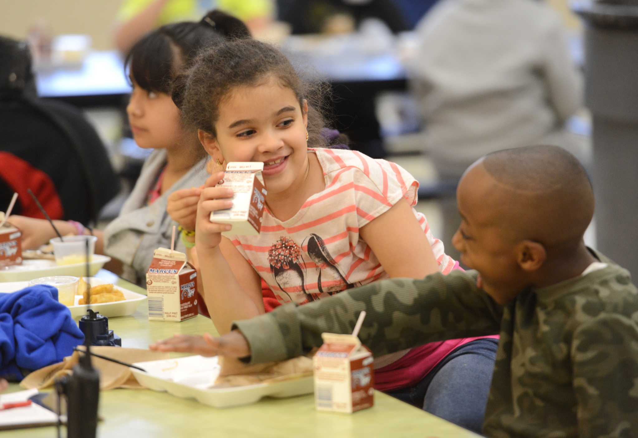 Some children get supper at school