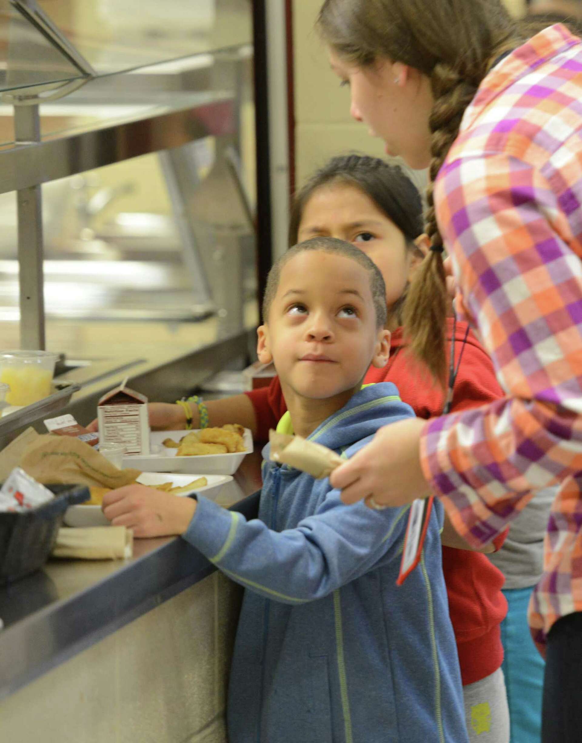 Some children get supper at school