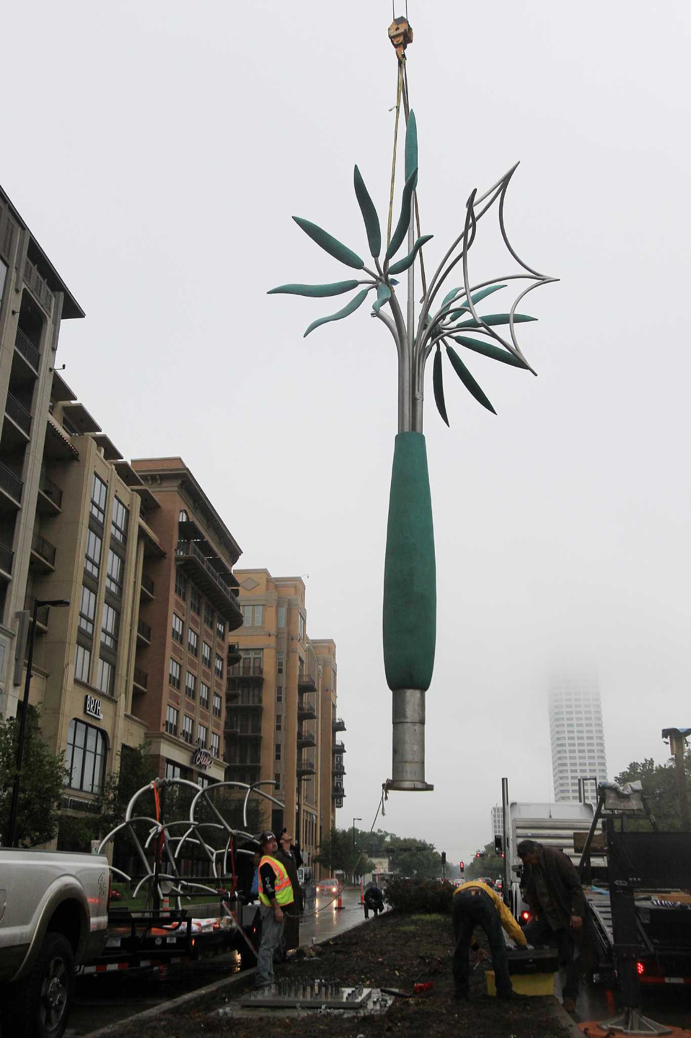 Monumental tree takes root in Houston