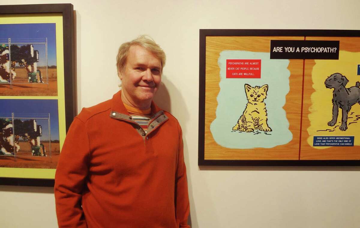 Sweeney makes art with a smile