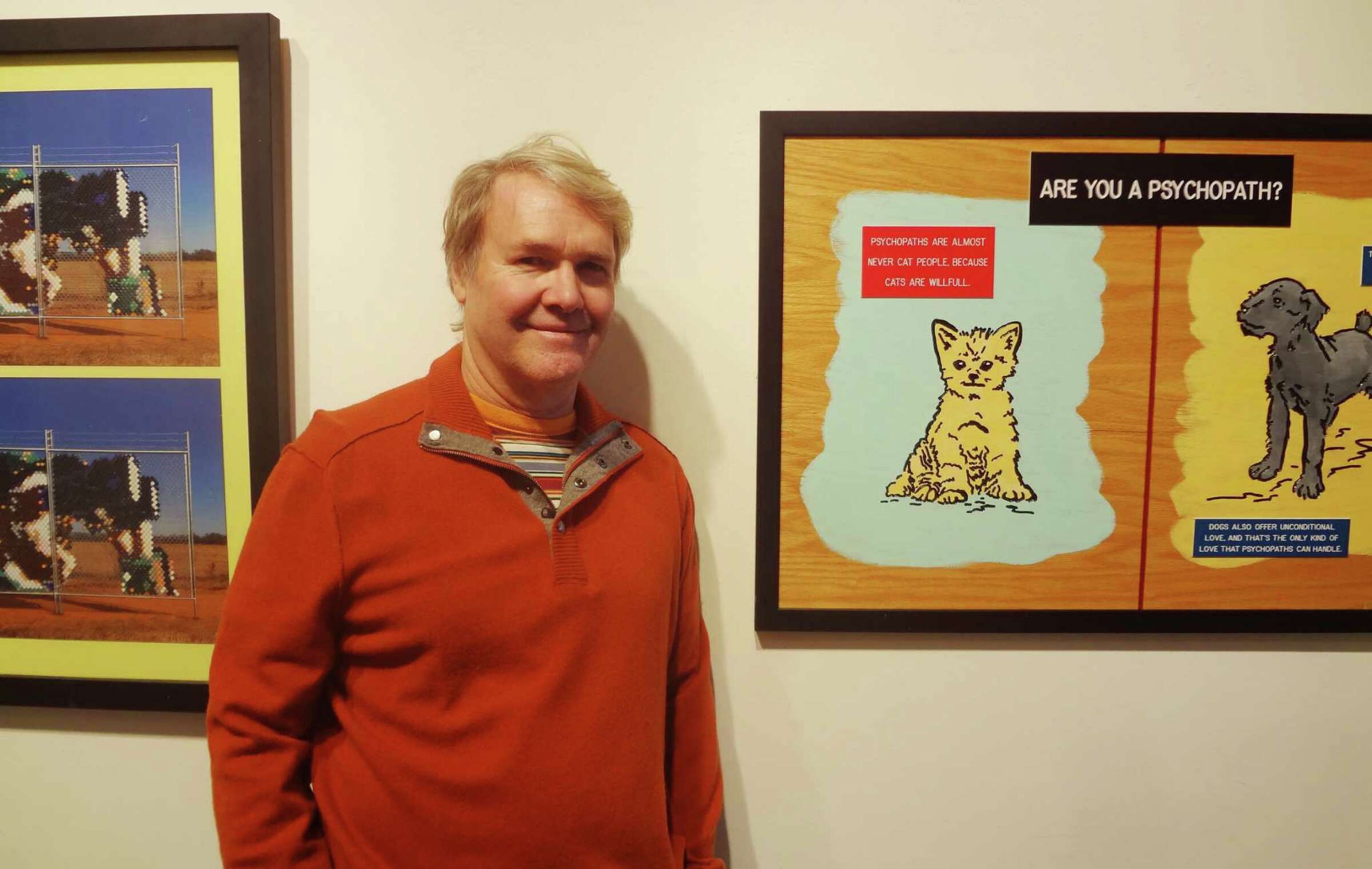 Sweeney makes art with a smile