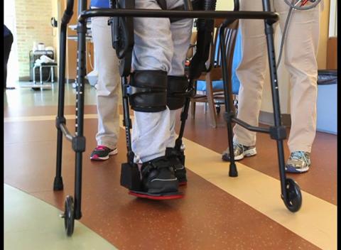 Bionic legs help some patients walk again