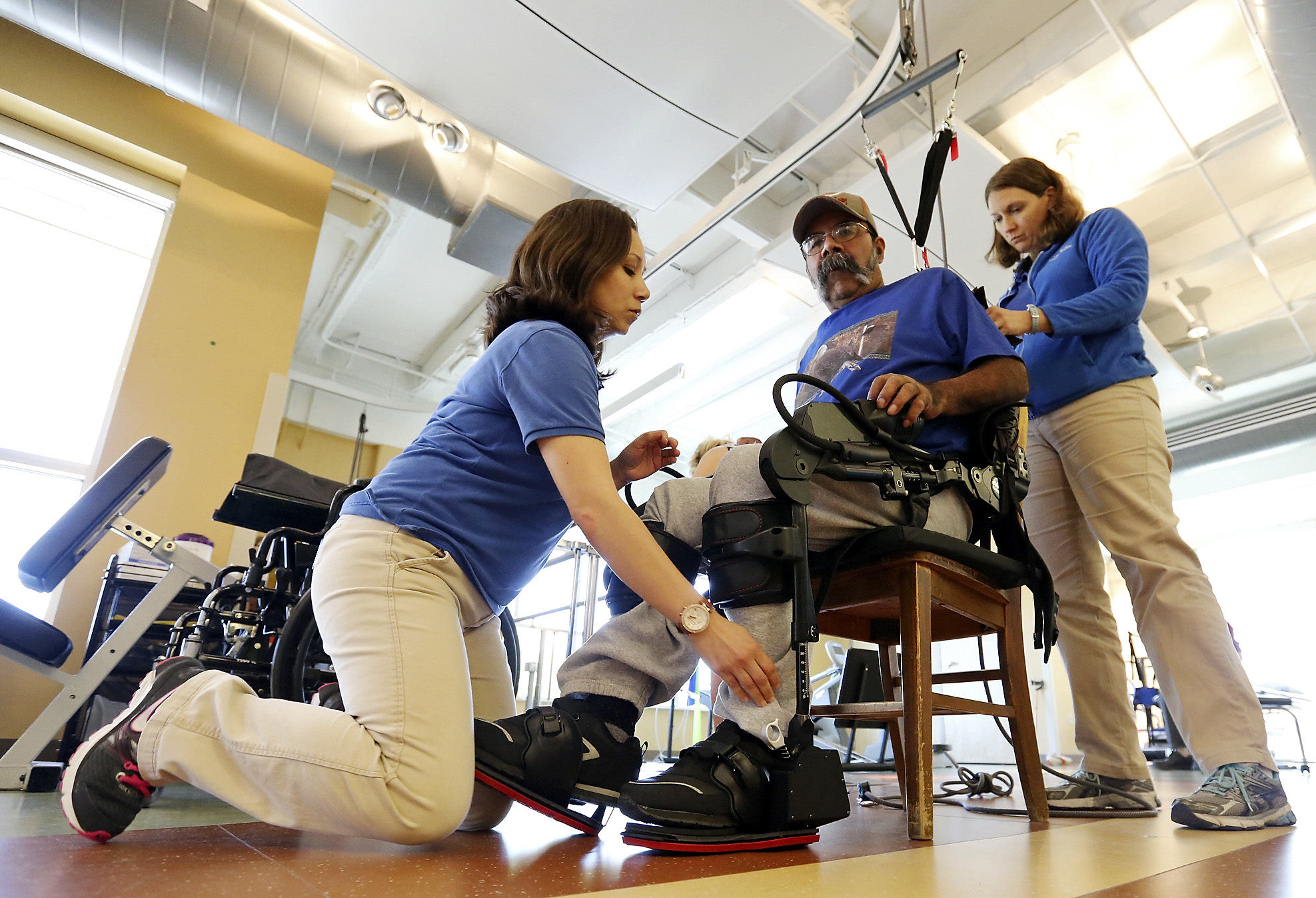 Bionic legs help some patients walk again
