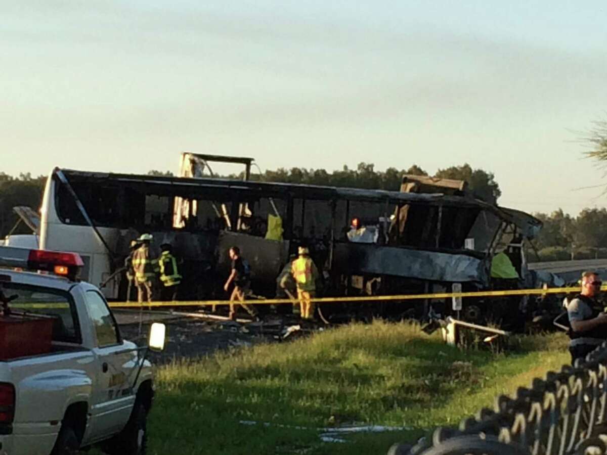 Several dead after FedEx truck crashes into bus of students