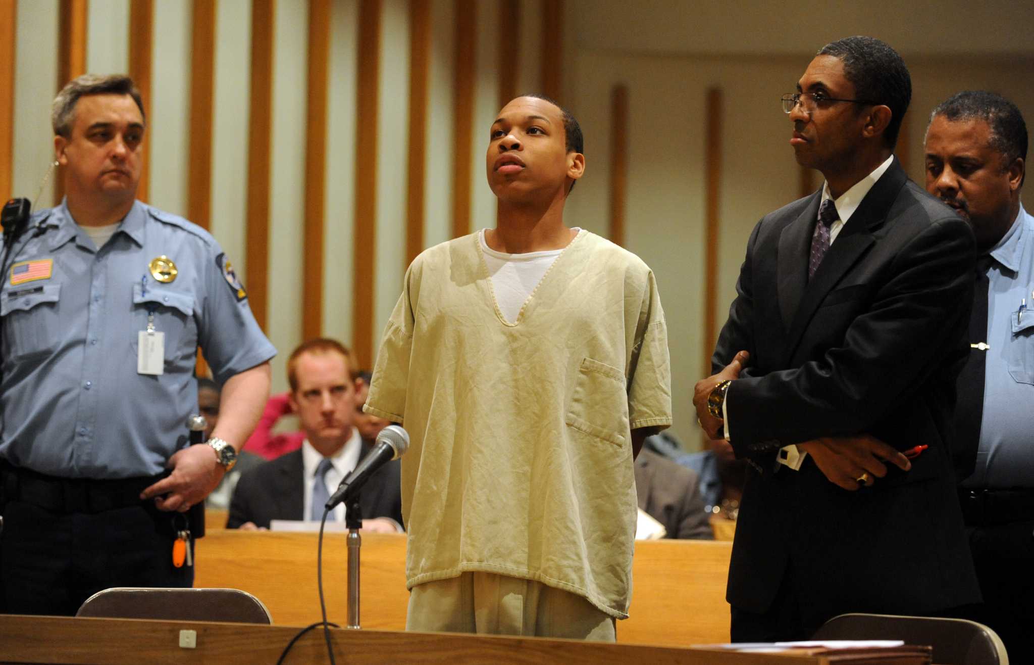 Bridgeport sentencing features words, not fists