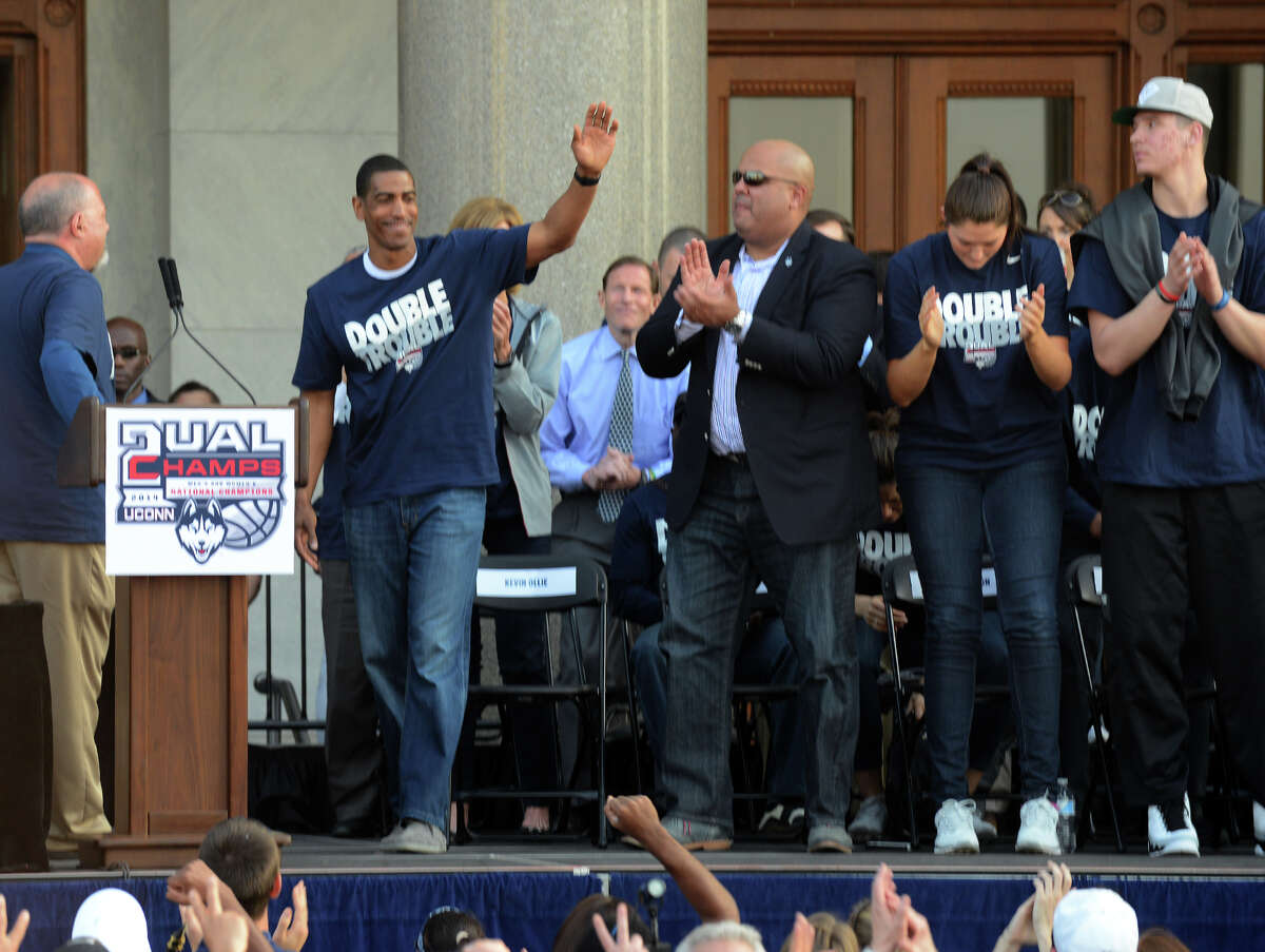UConn doubles down on championship party