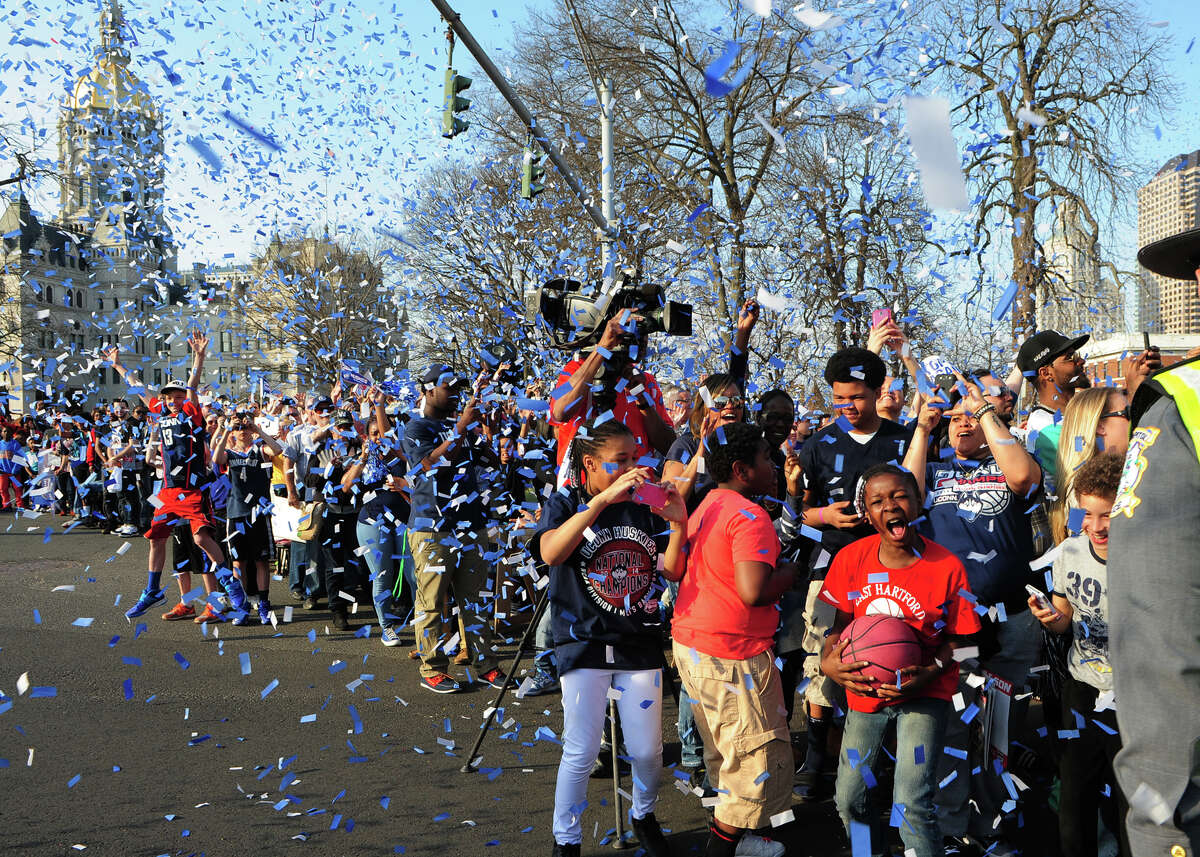 UConn doubles down on championship party