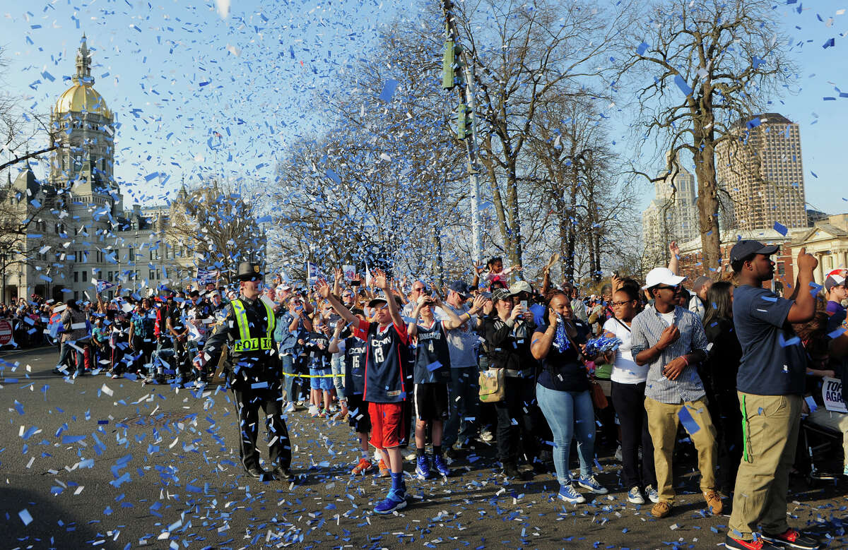 UConn doubles down on championship party