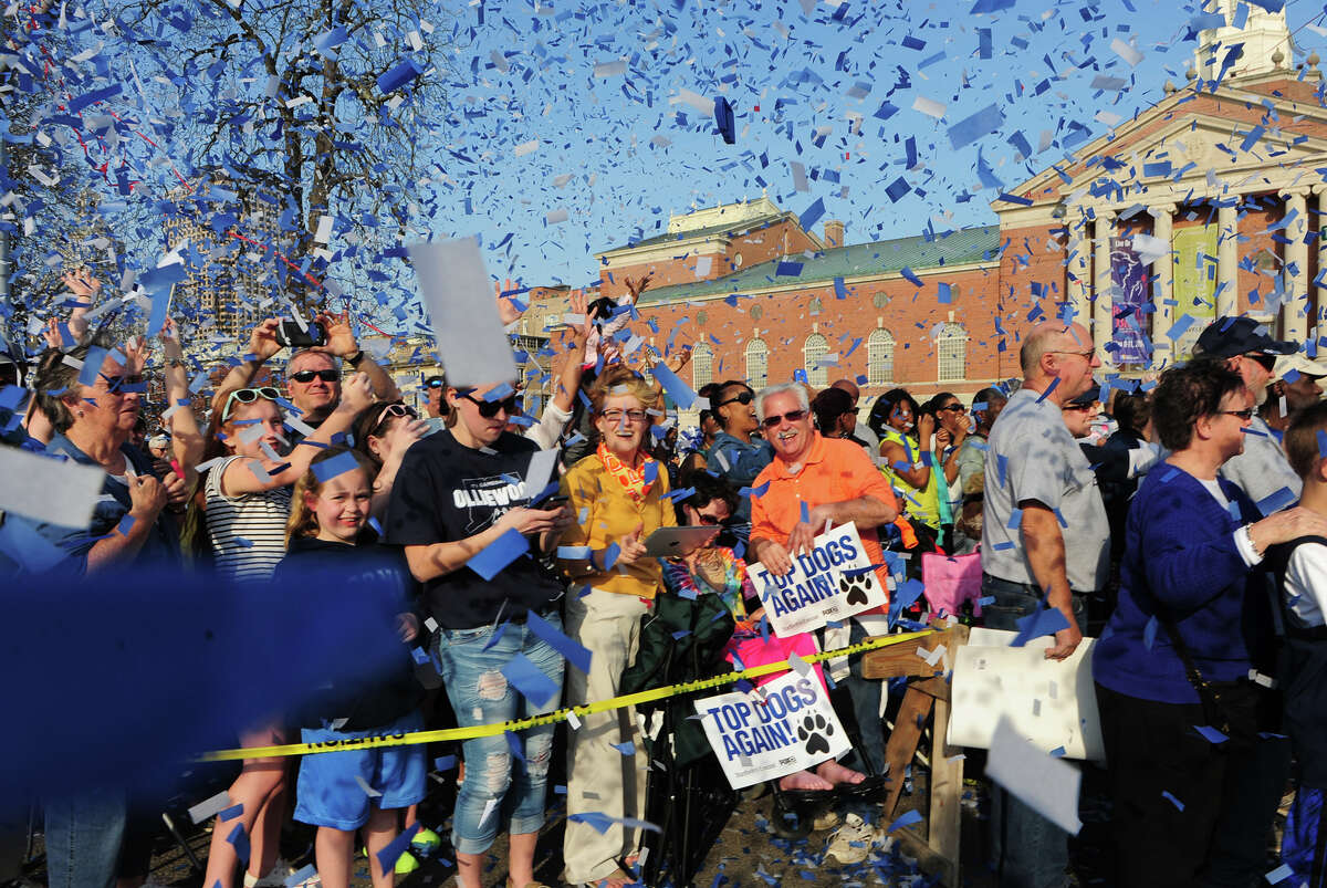 UConn doubles down on championship party