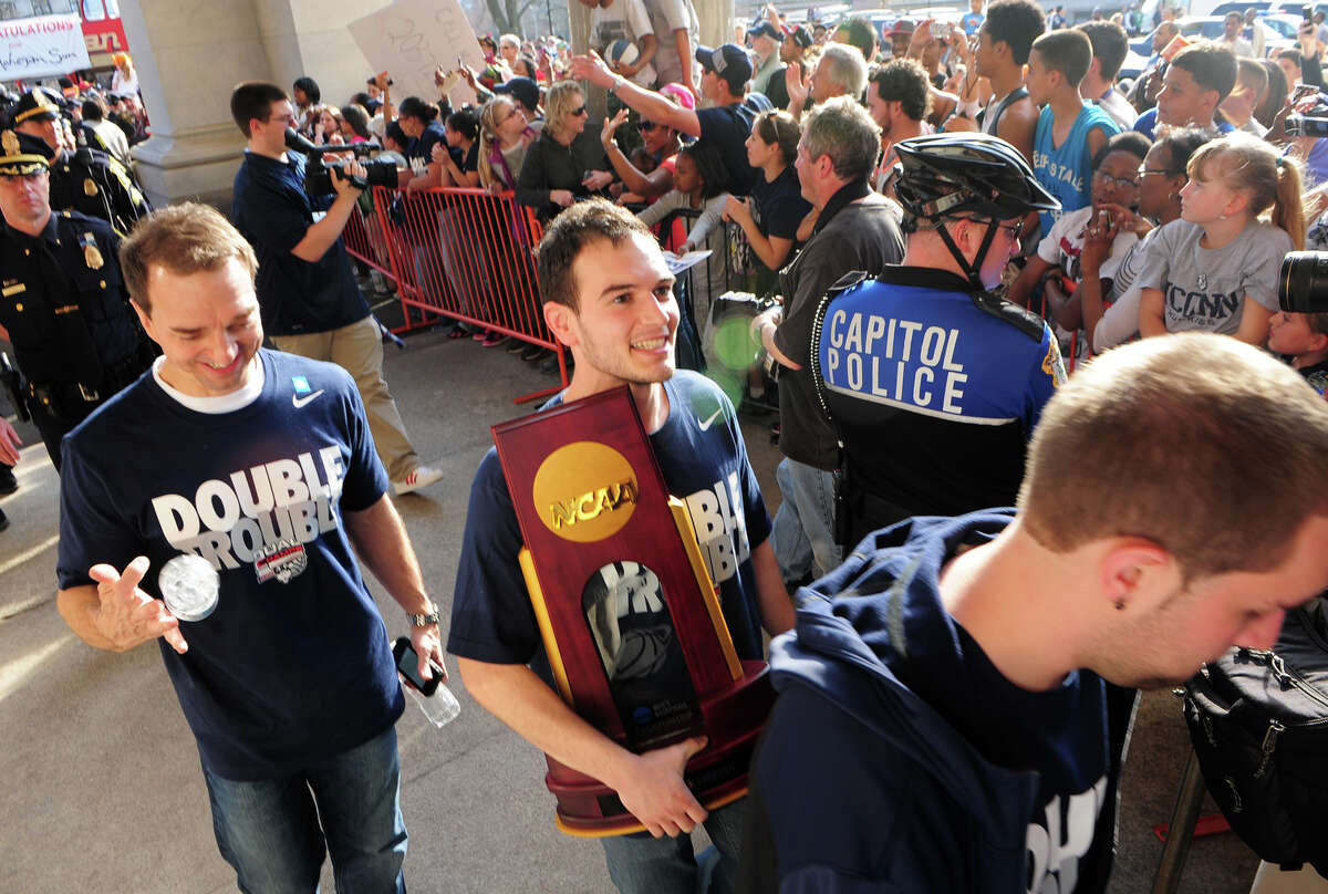 UConn doubles down on championship party