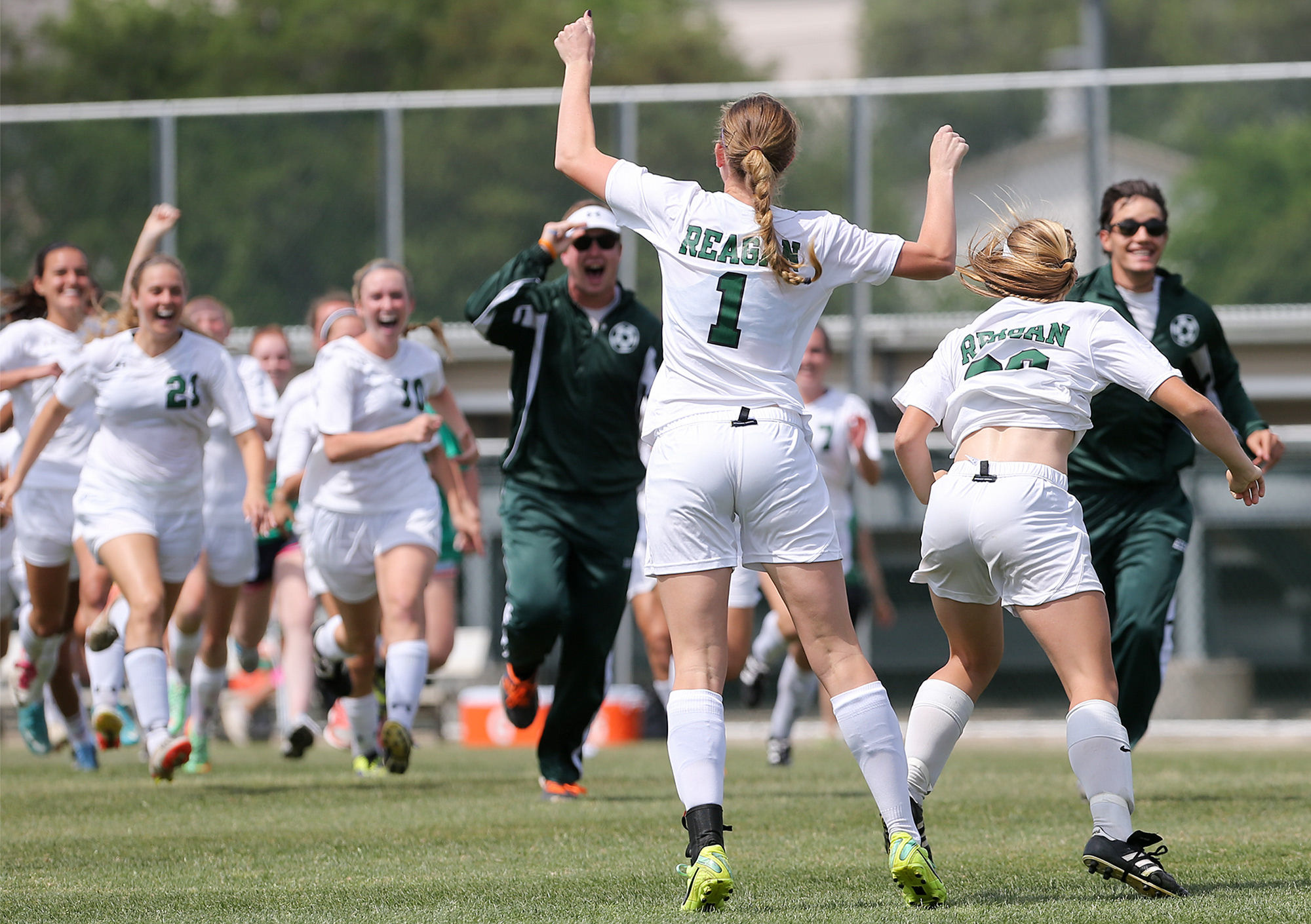 Reagan girls soccer team clears mental hurdle to clinch state tourney berth