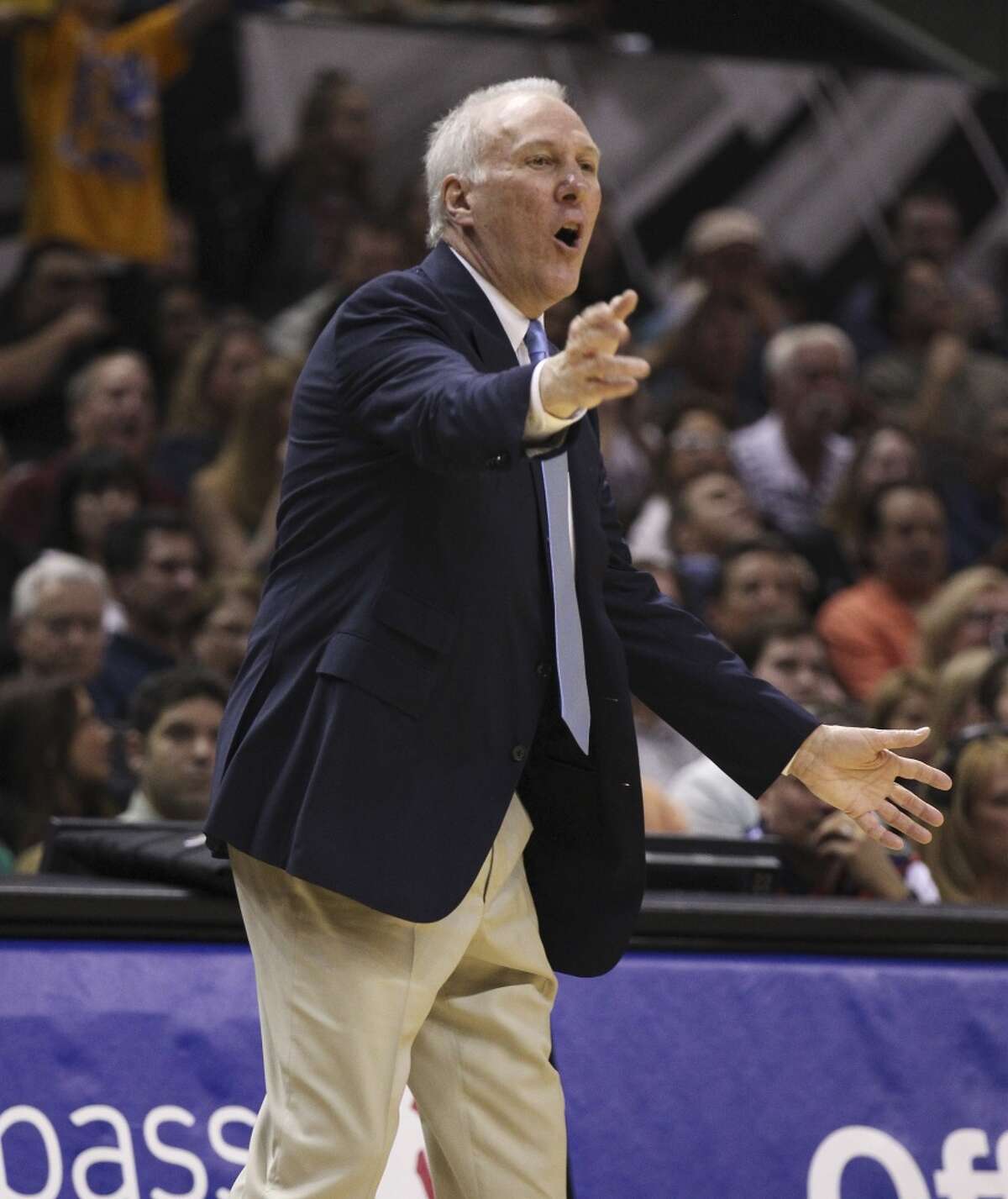 Spurs coach Gregg Popovich over the years