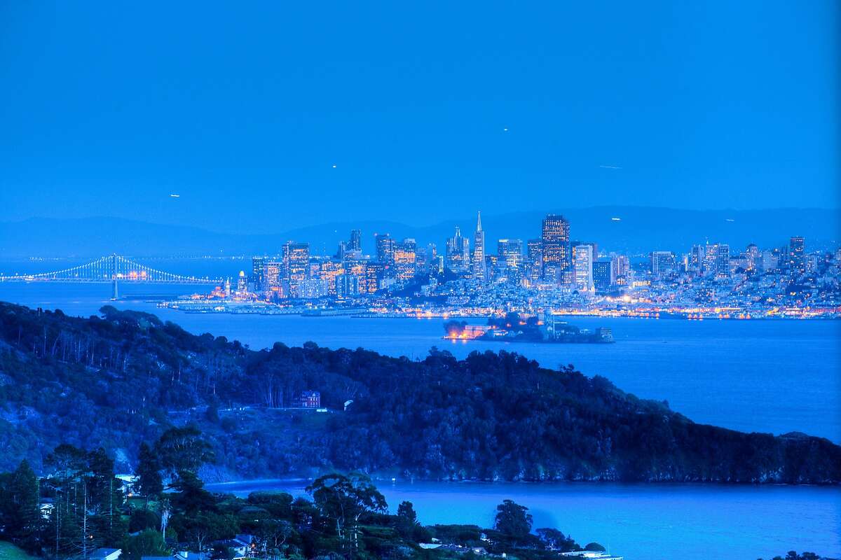Tiburon contemporary boasts dramatic views throughout