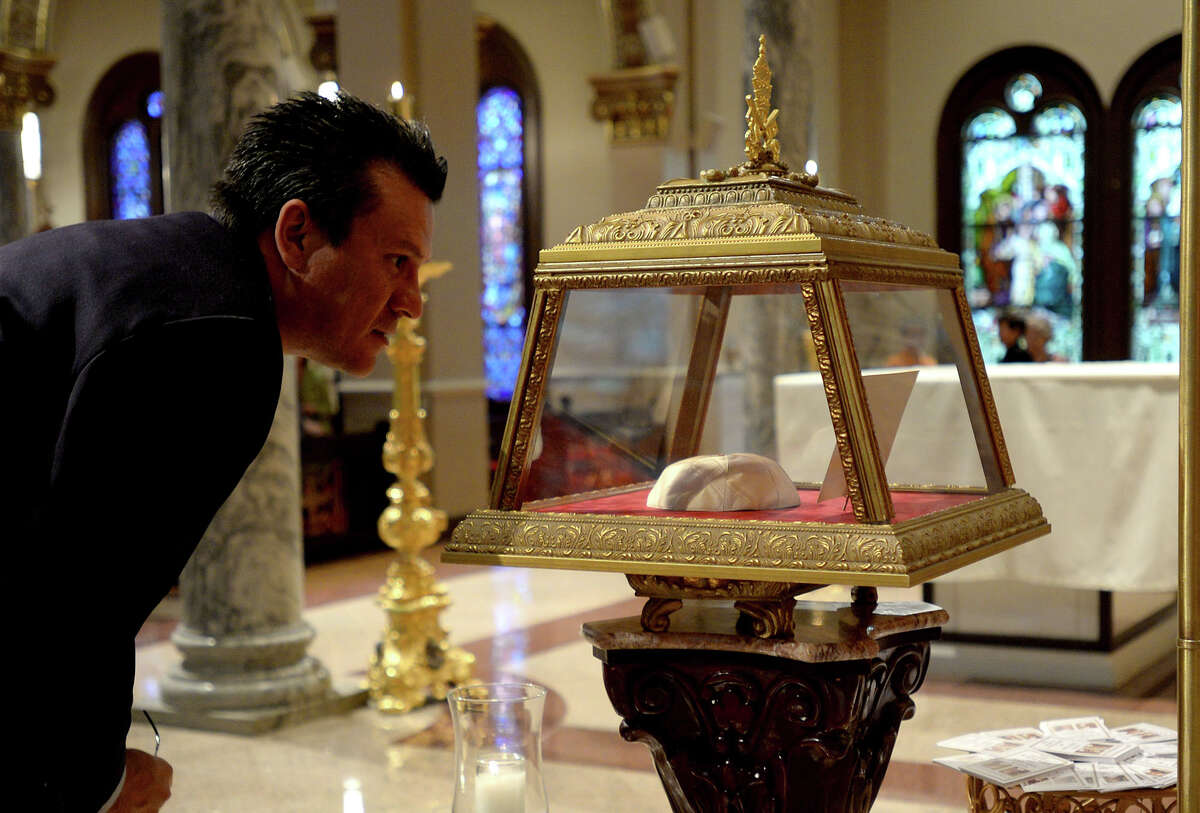 Beaumont Catholic Diocese installs sacred relic of a saint Beaumont Catholic Diocese installs sacred relic of a saint