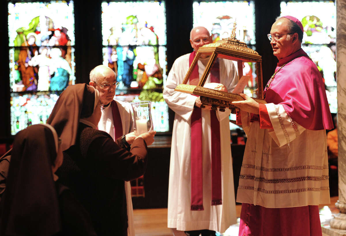 Beaumont Catholic Diocese installs sacred relic of a saint Beaumont Catholic Diocese installs sacred relic of a saint