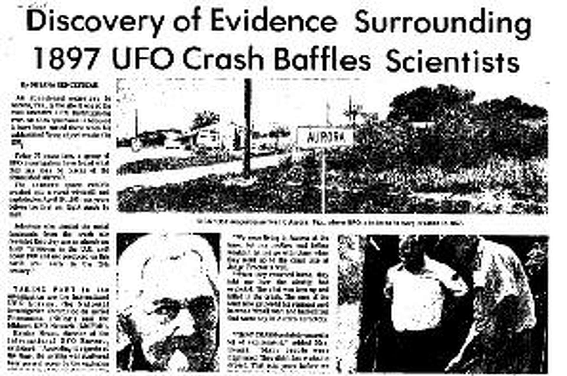 Aurora UFO crash remains a Texas alien mystery