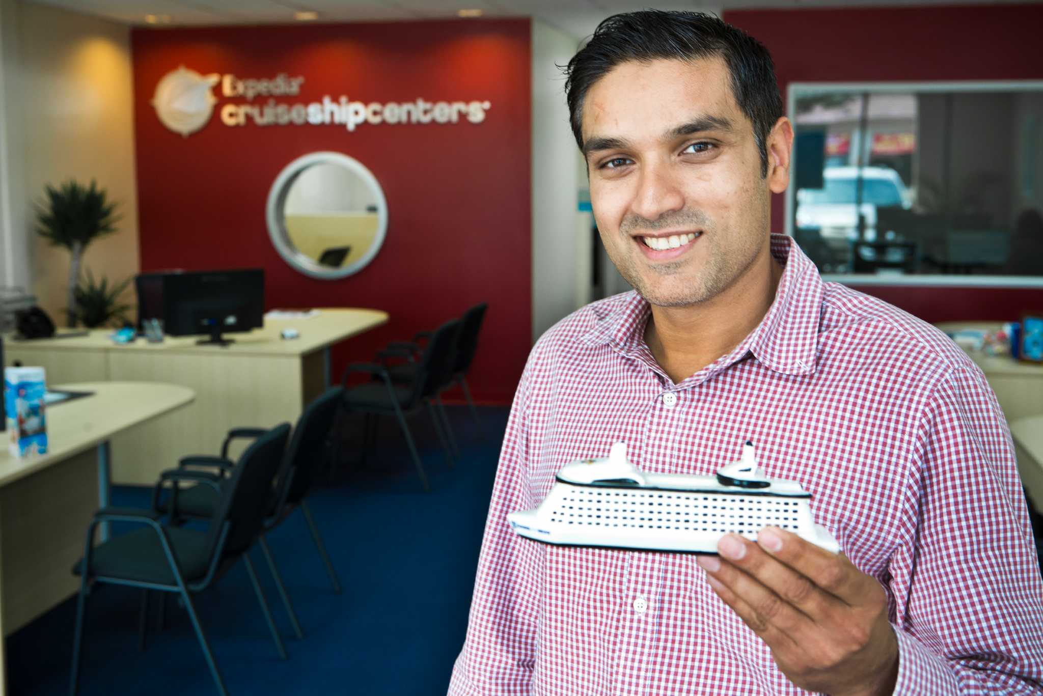 Running a cruise-centered travel agency floats his boat