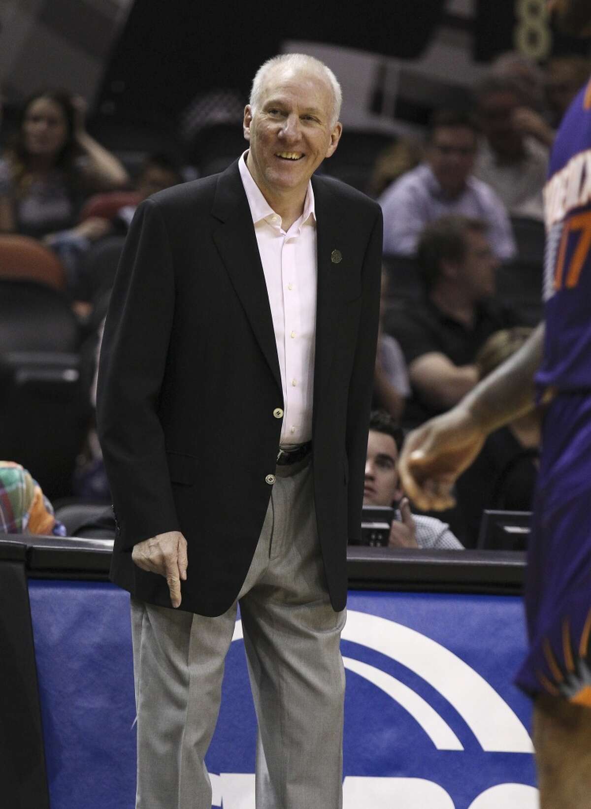 Spurs coach Gregg Popovich over the years