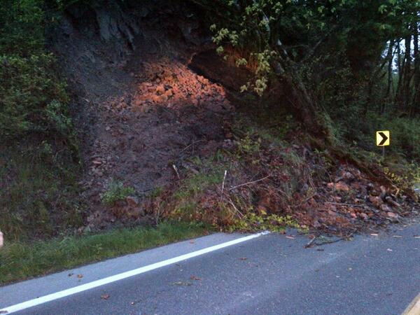 Landslide spills across Maple Valley Highway