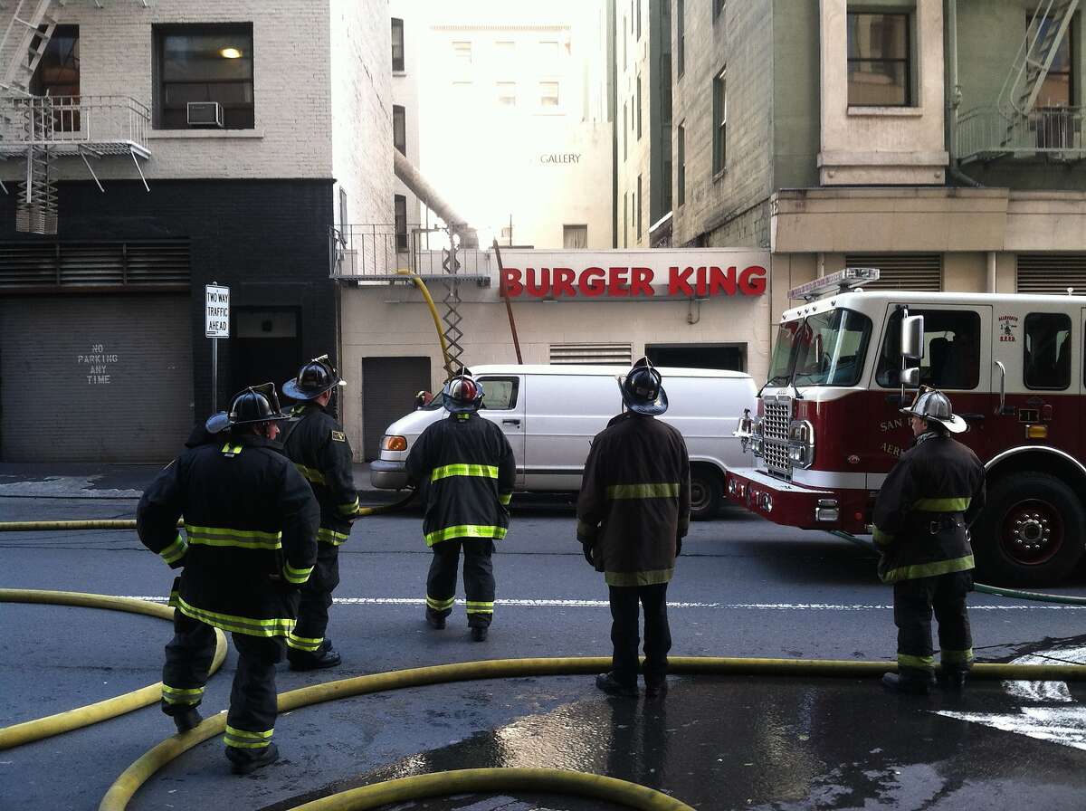 Three burned in downtown Burger King grease fire