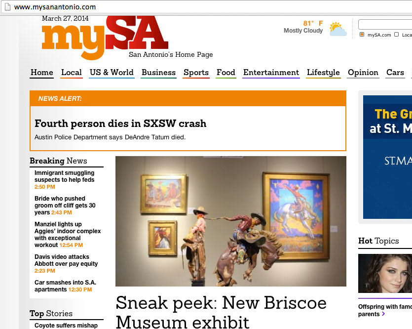Guide to S.A.: mySA.com the best place for local news