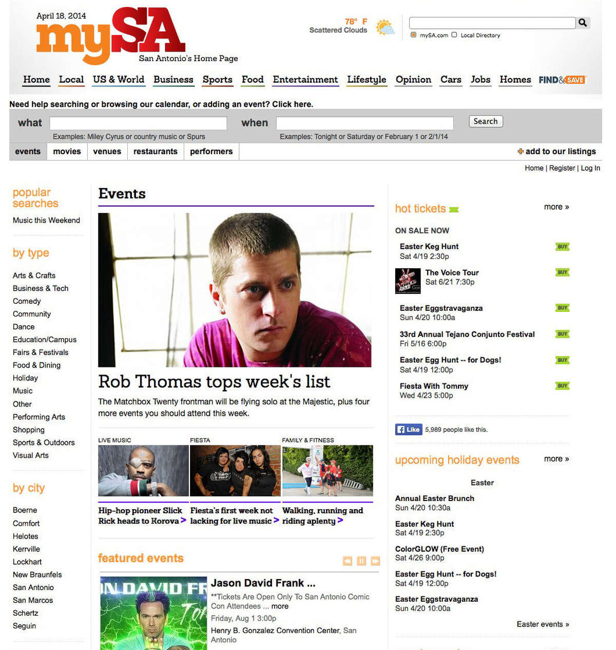 Guide to S.A.: mySA.com the best place for local news