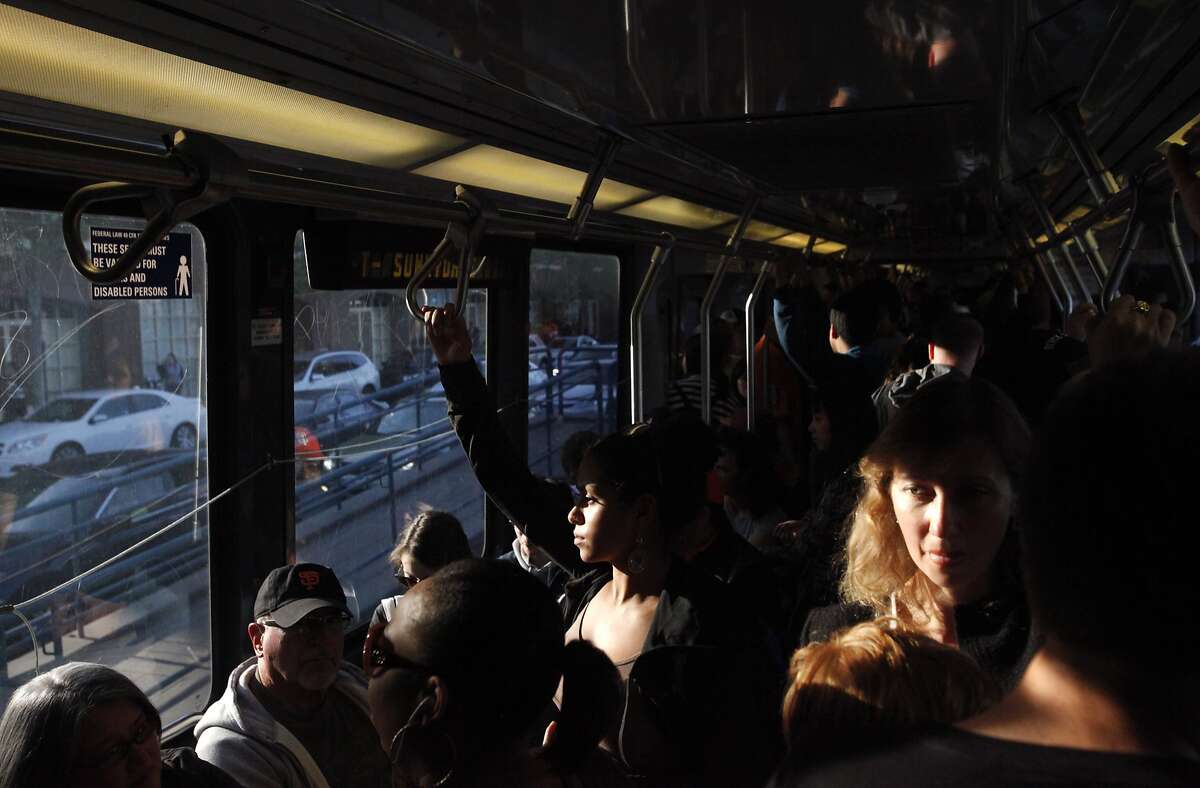Muni T-Third line jam-packed on Giants' game days