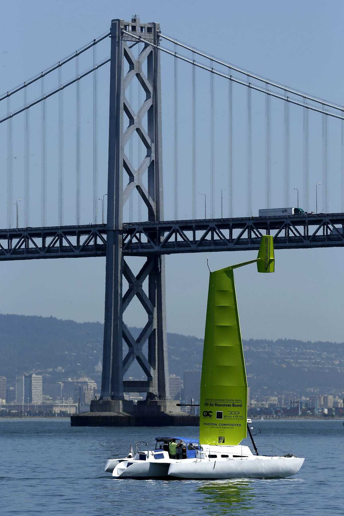 Wind-powered S.F. Bay ferry commute tests promising