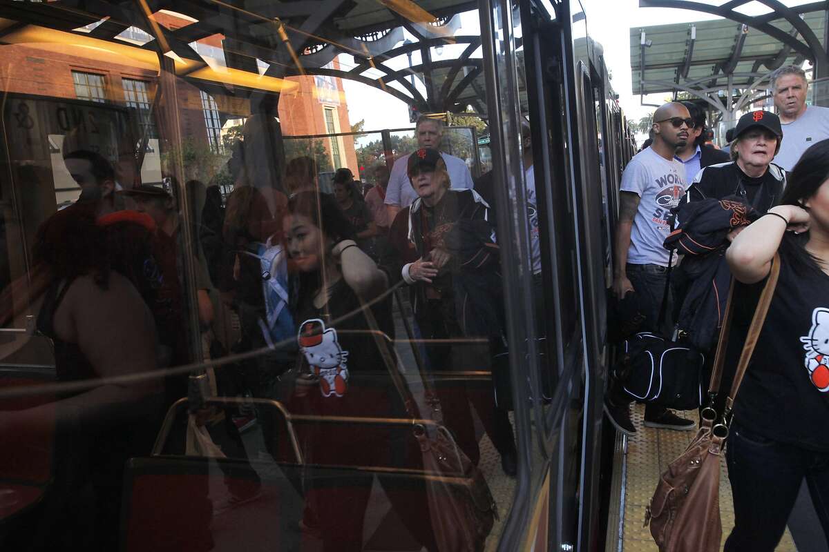 Muni T Third Line Jam Packed On Giants Game Days