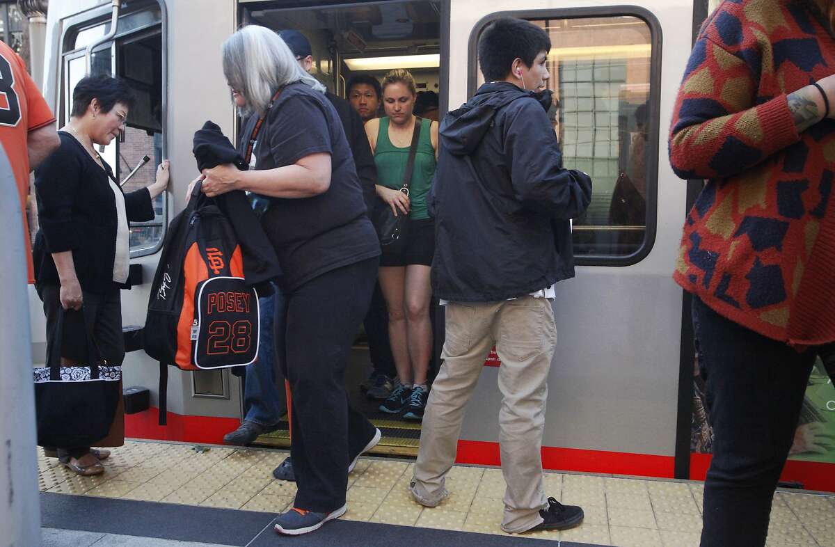 Muni T-Third line jam-packed on Giants' game days