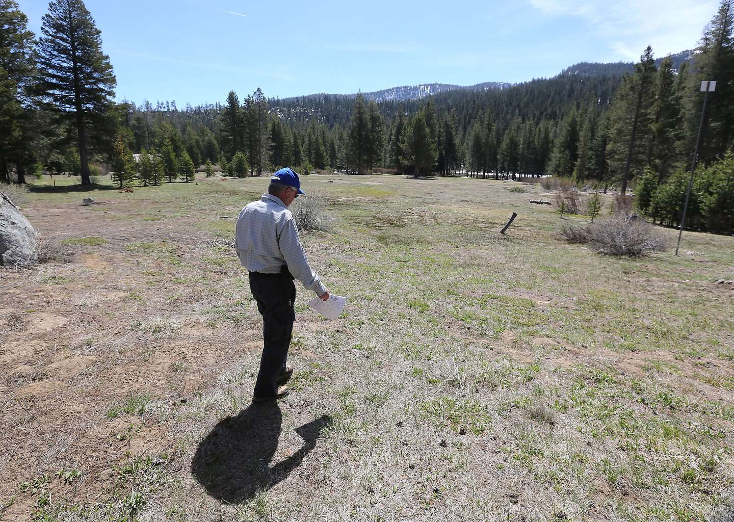 California drought: Sierra snowpack is barely there