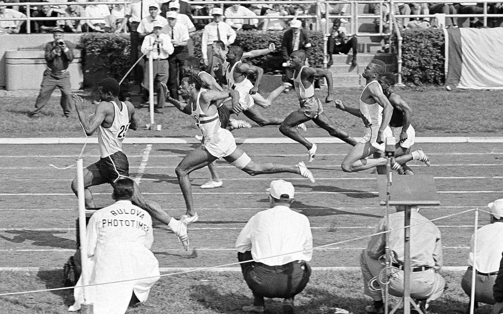 Olympian Budd set world record in 100-yard dash