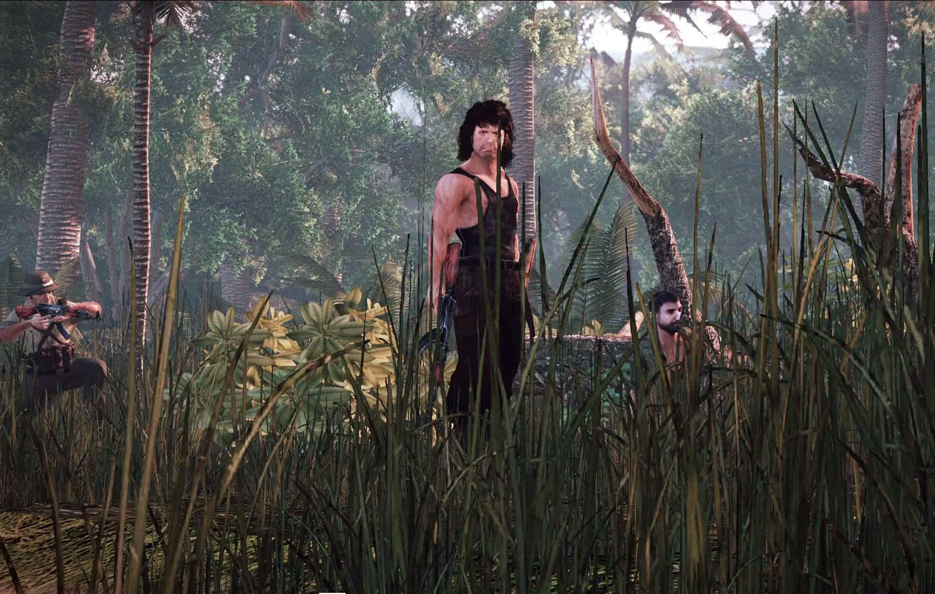 Rambo unloads, misses side of barn