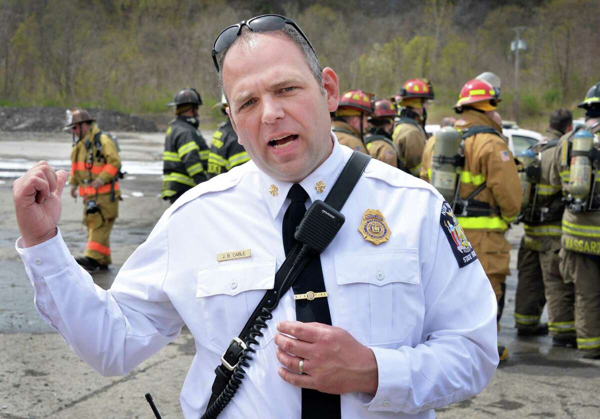 Firefighters train as crude oil surges through Albany port