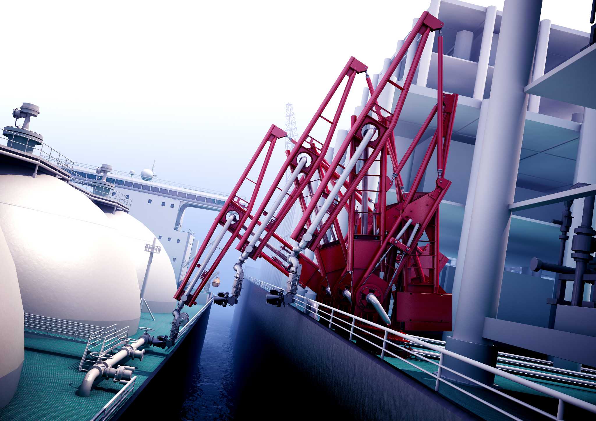 LNG transfer system has an arm like a superhero's