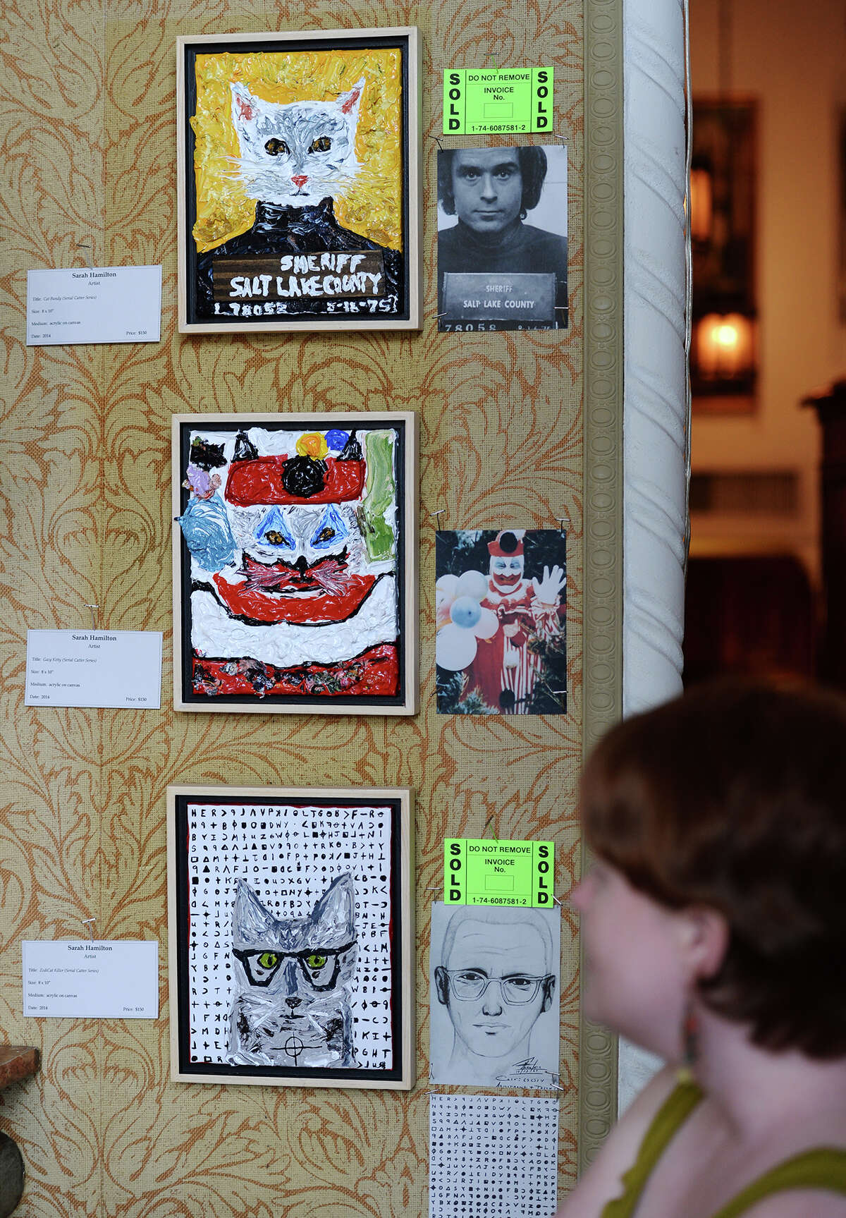 Beaumont artist paints cats in the guise of serial killers