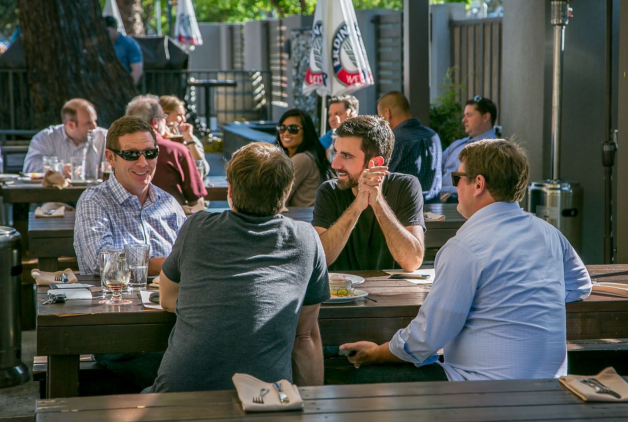 Steins Beer Garden, Mountain View: Brews and home cooking