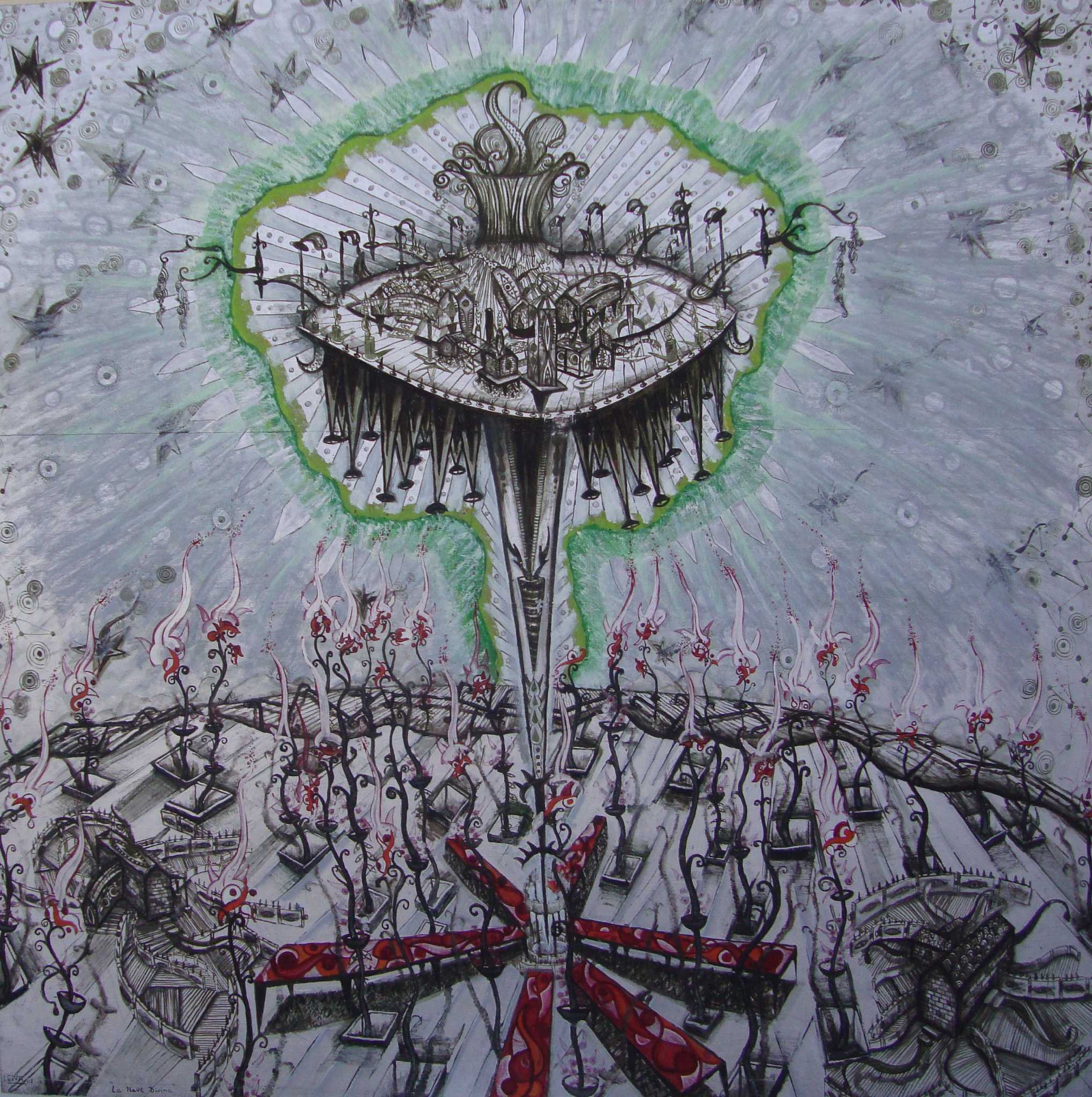 Argentine artist Leiva's sculpture and paintings are visionary