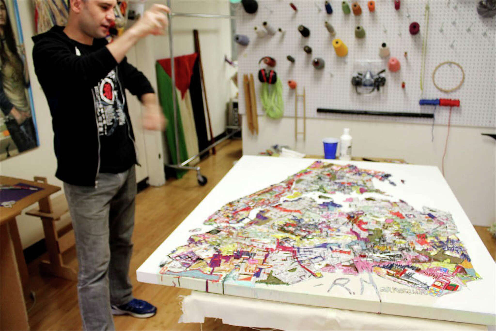 Fiber artist loves the old, embraces the new