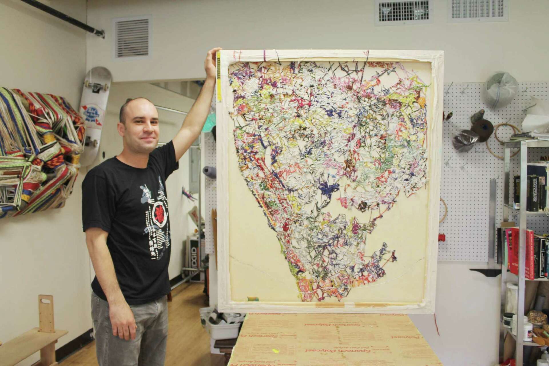 Fiber artist loves the old, embraces the new