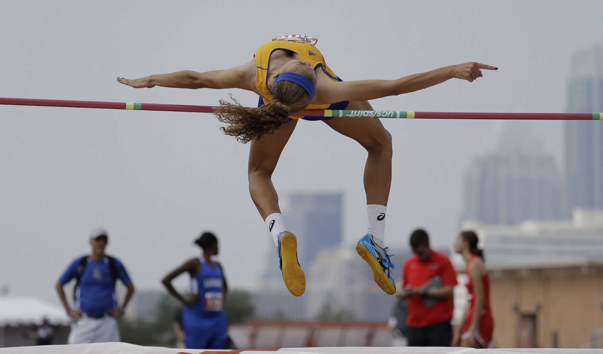 Johnson takes high jump title